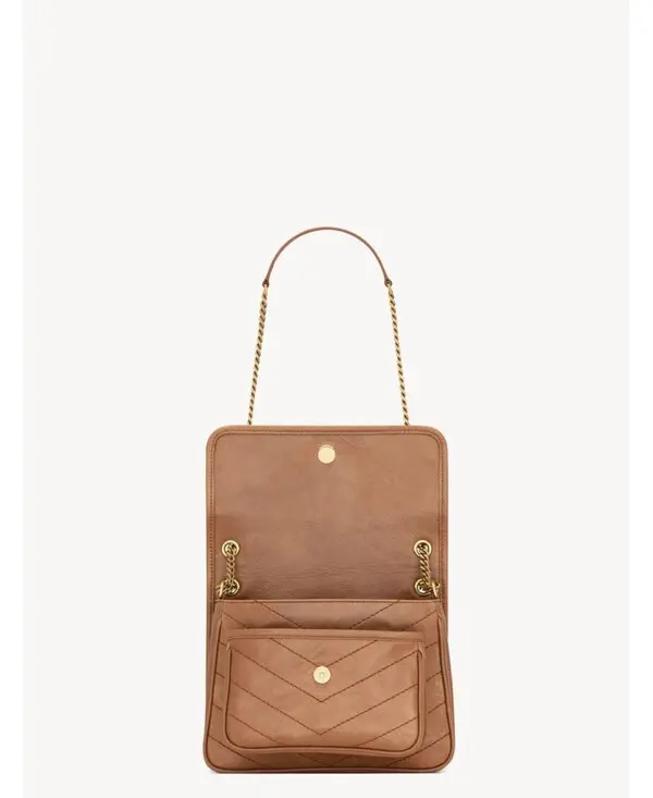 Saint Laurent Niki Baby Bag In Vintage Leather