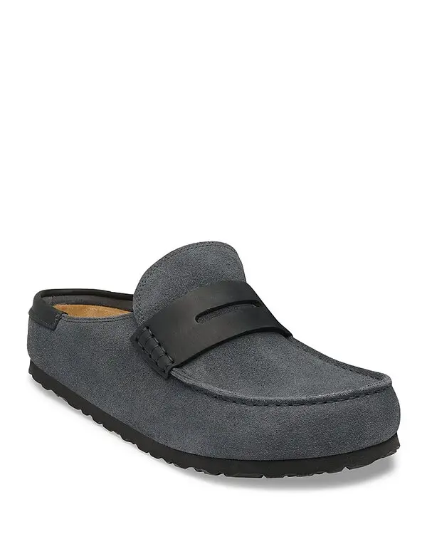 BIRKENSTOCK Naples 2.0 Suede Clogs - Gray
