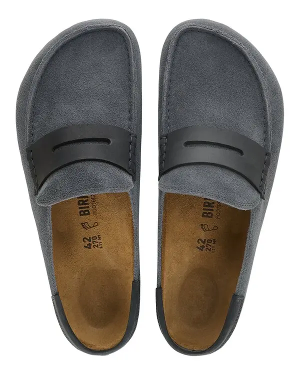 BIRKENSTOCK Naples 2.0 Suede Clogs - Gray