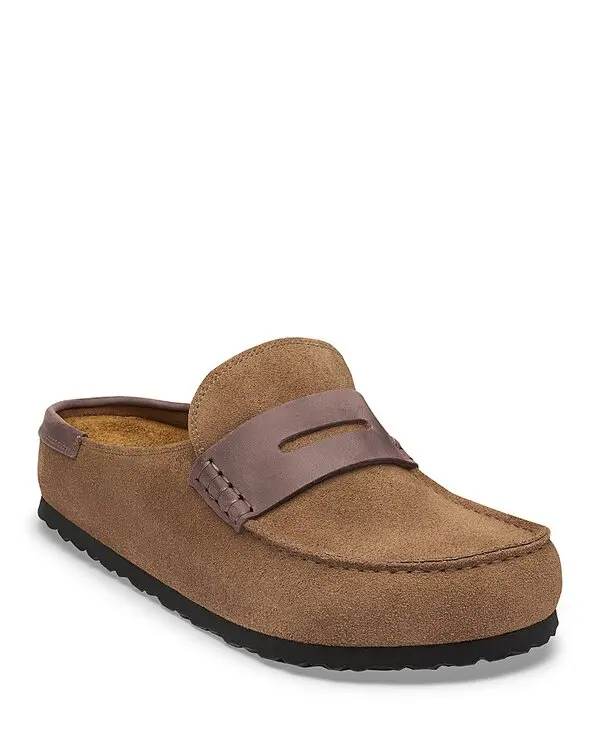 BIRKENSTOCK Naples 2.0 Suede Clogs - Tan