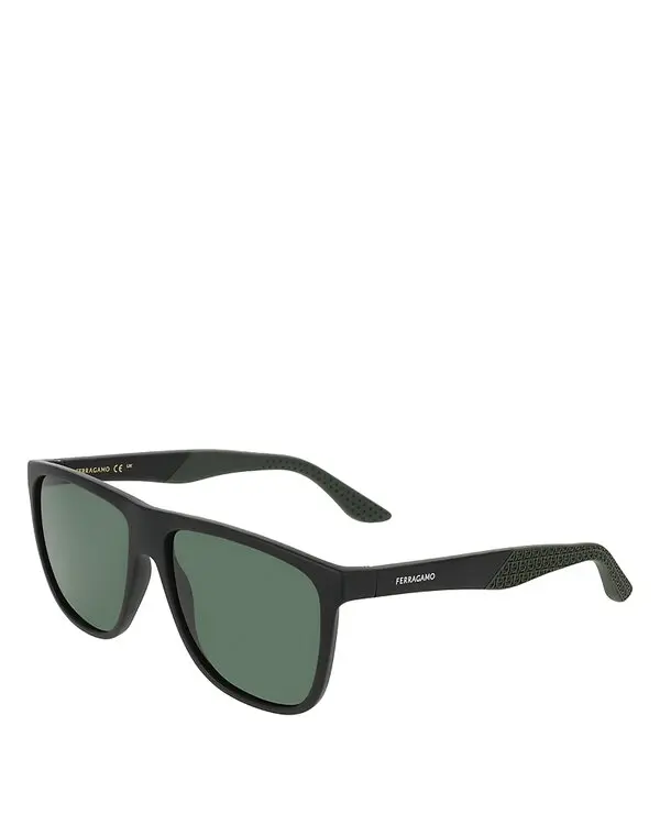 FERRAGAMO Flat Top Sunglasses - Matte Black