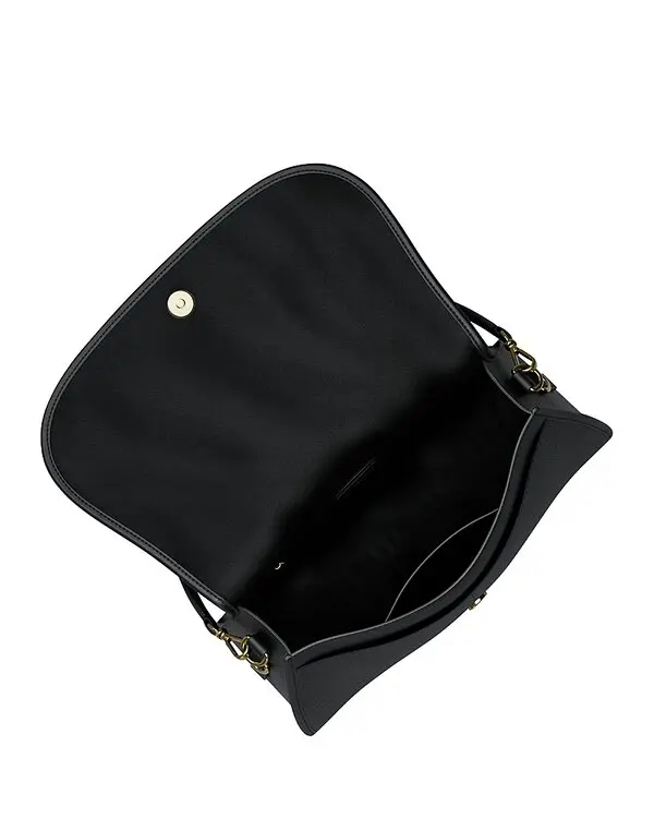 Michael Kors Holmes Medium Pebbled Leather Crossbody Bag - Black