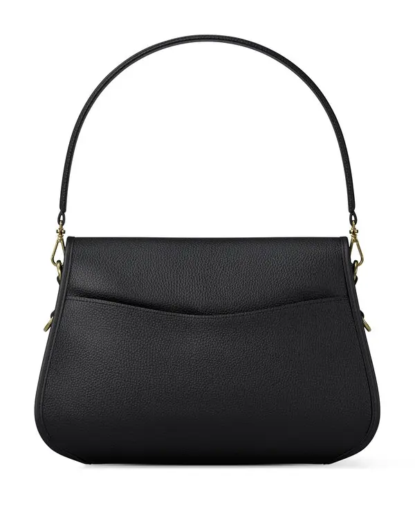 Michael Kors Holmes Medium Pebbled Leather Crossbody Bag - Black