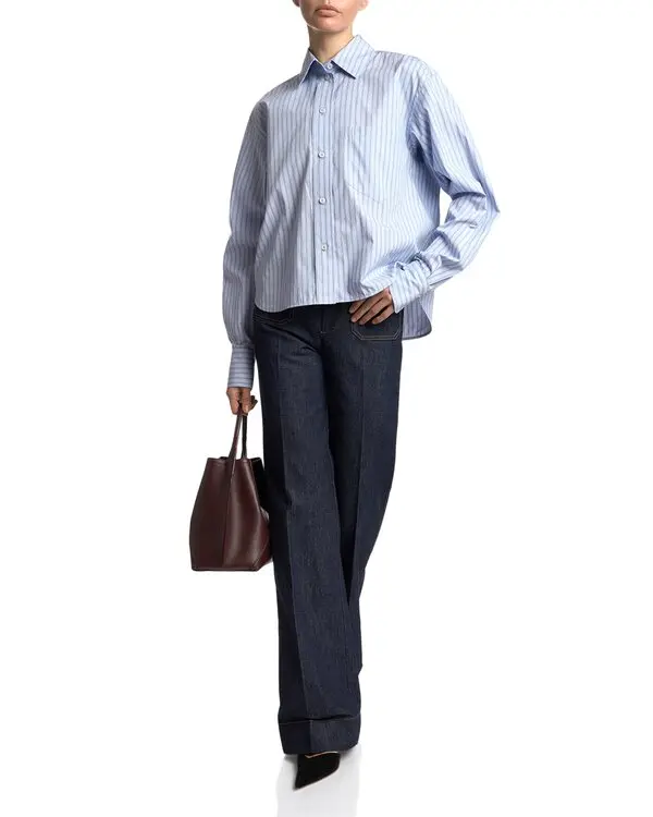 Victoria Beckham Ellys Button-up Shirt With Striped Pattern