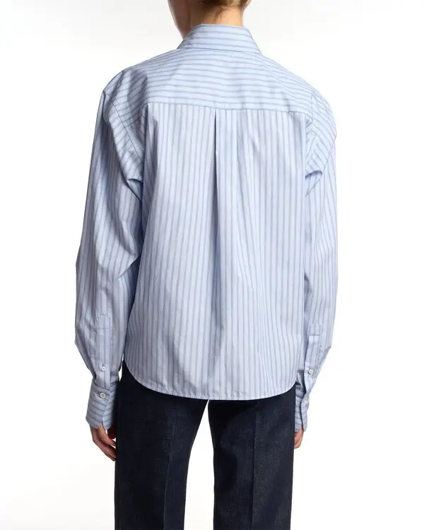 Victoria Beckham Ellys Button-up Shirt With Striped Pattern