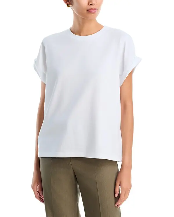Victoria Beckham Tilly Cotton Tee - White