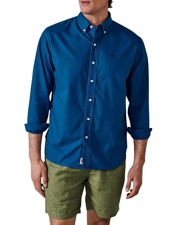 Aubin Horkstow Lightweight Oxford Shirt - Bright Blue
