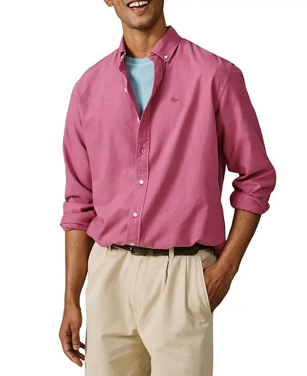 Aubin Horkstow Lightweight Oxford Shirt - Fushia