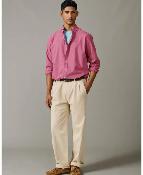 Aubin Horkstow Lightweight Oxford Shirt - Fushia