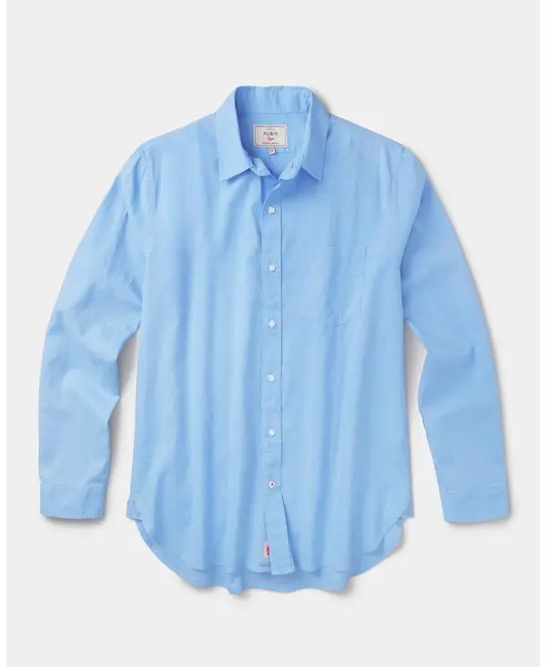 Aubin Grainsby Linen Cotton Relaxed Shirt - Pale Blue