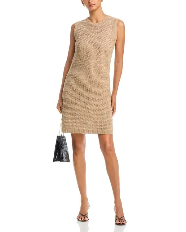 Fabiana Filippi Metallic Knit Sweater Dress