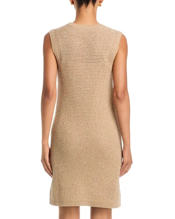Fabiana Filippi Metallic Knit Sweater Dress
