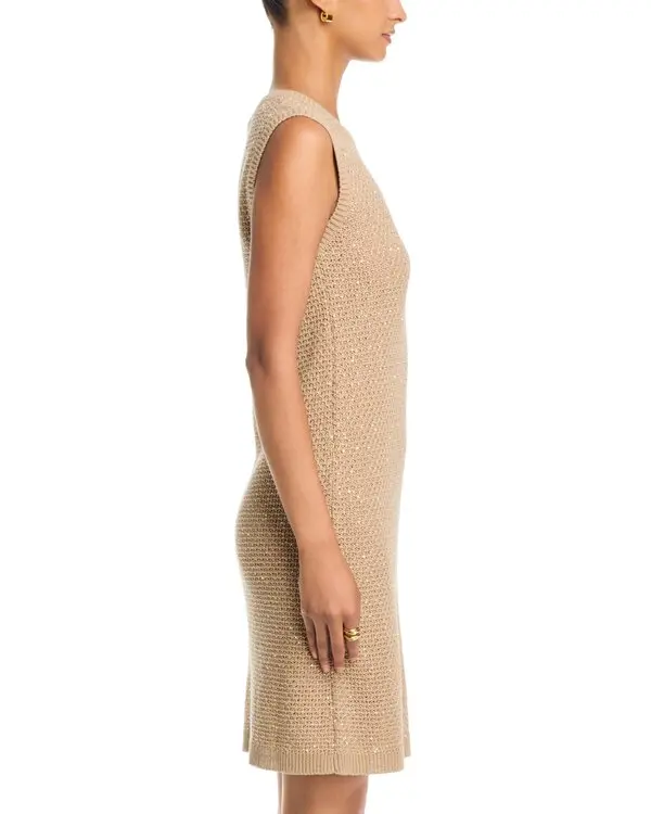 Fabiana Filippi Metallic Knit Sweater Dress