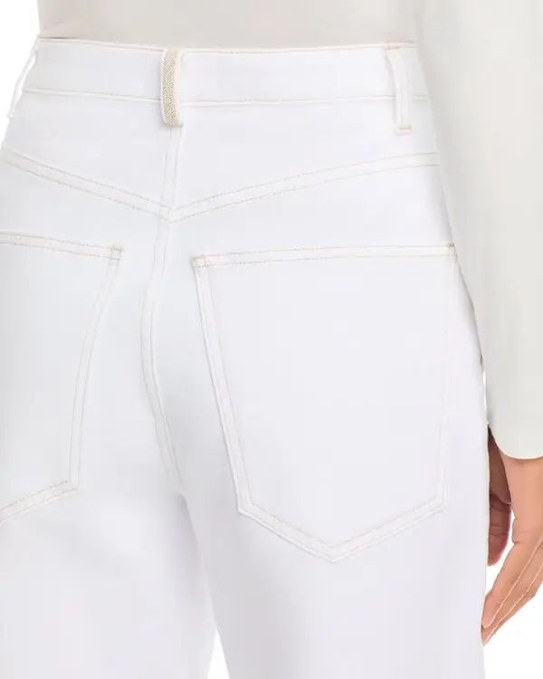Fabiana Filippi Cotton Stretch Wide Leg Jeans