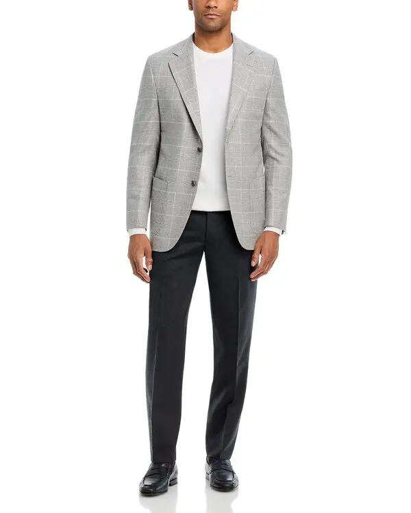 Peter Millar Tailored Fit Wool & Cashmere Plaid Soft Jacket