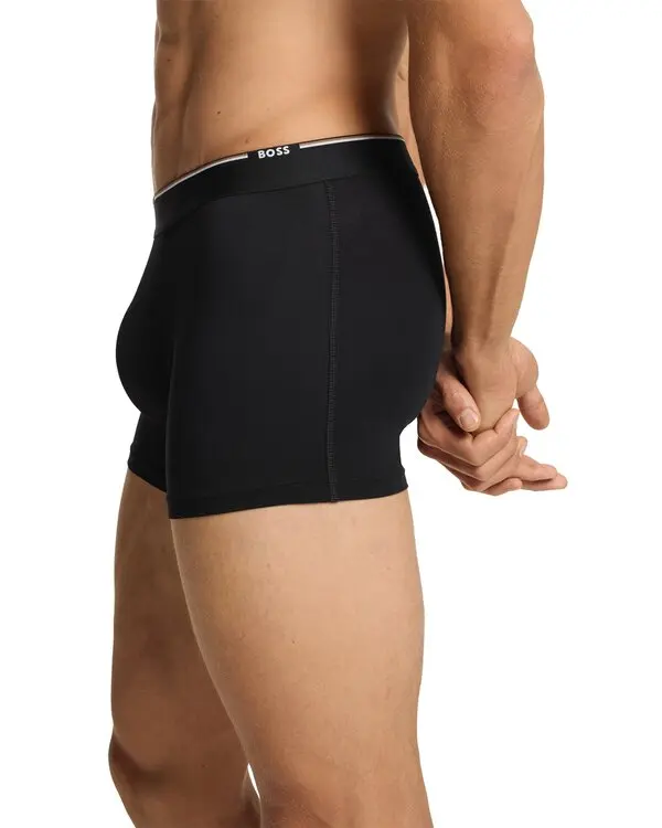 BOSS Logo Stripe Boxer Briefs, Pack Of 3