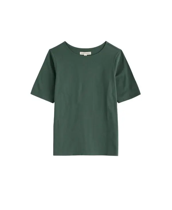 SEASALT CORNWALL Poisson Boat Neck T-shirt - Light Coppice