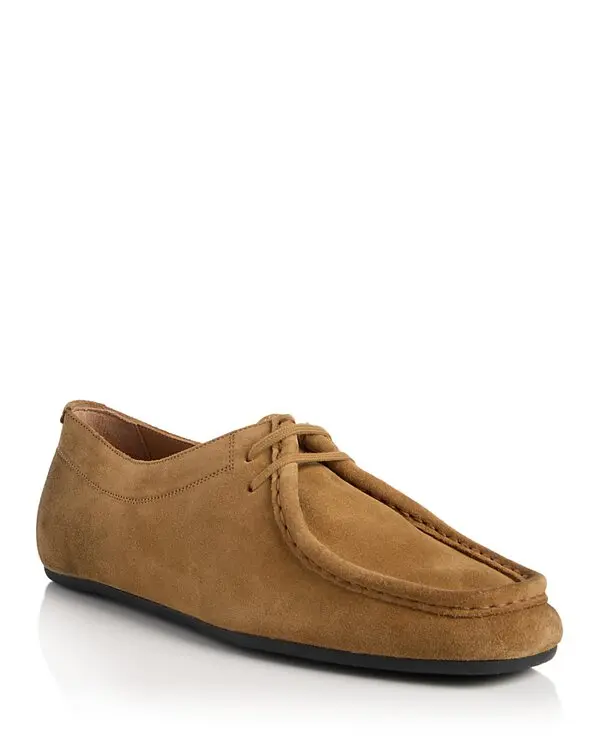 JIL SANDER Suede Lace-up Loafers - Walnut