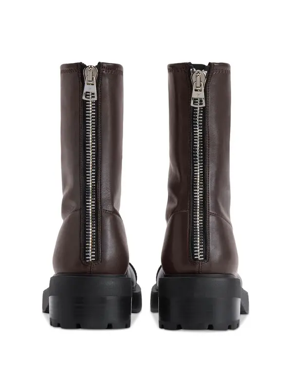 GIUSEPPE ZANOTTI Junney Leather Combat Boots - Moro