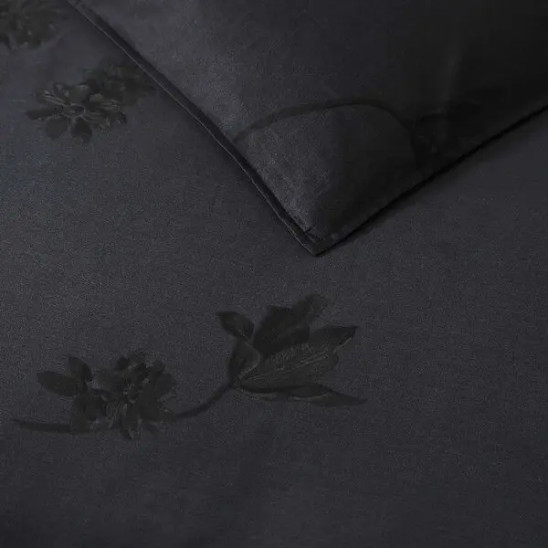Calvin Klein Vintage Botanical Comforter Set, King - Midnight