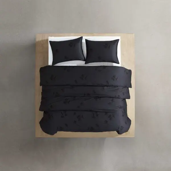 Calvin Klein Vintage Botanical Comforter Set, King - Midnight