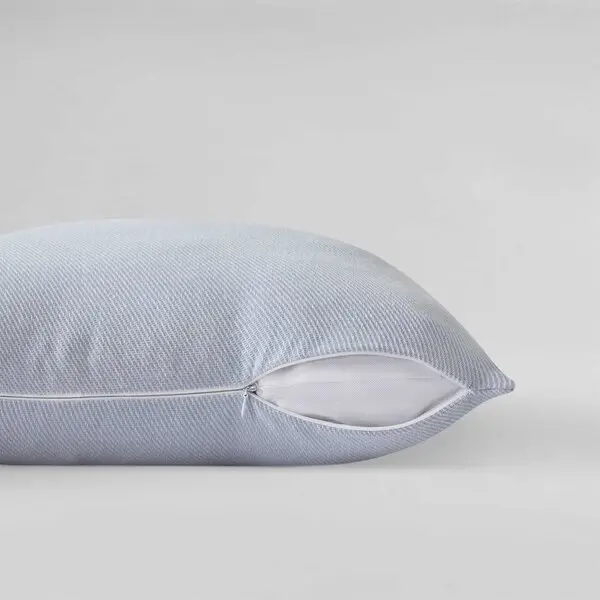 Calvin Klein Twill Threads Decorative Pillow, 22 X 22 - Light Blue