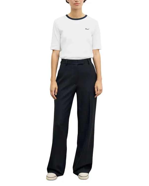 Gerard Darel Mimi Pinstriped Wide Leg Pants