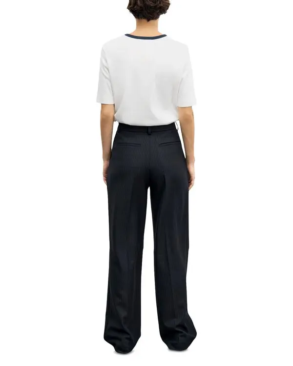 Gerard Darel Mimi Pinstriped Wide Leg Pants