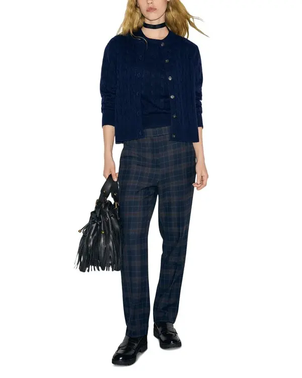 Gerard Darel Misa Plaid Pants