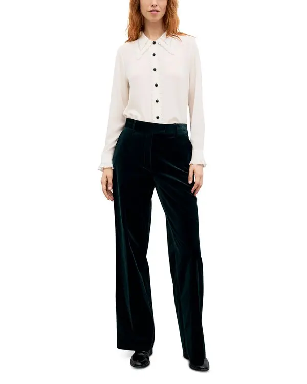 Gerard Darel Mya Velvet Wide Leg Pants