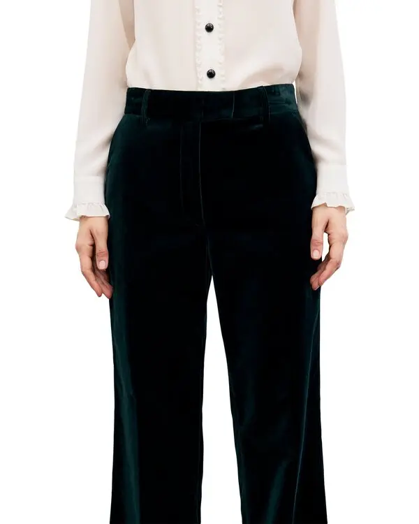 Gerard Darel Mya Velvet Wide Leg Pants