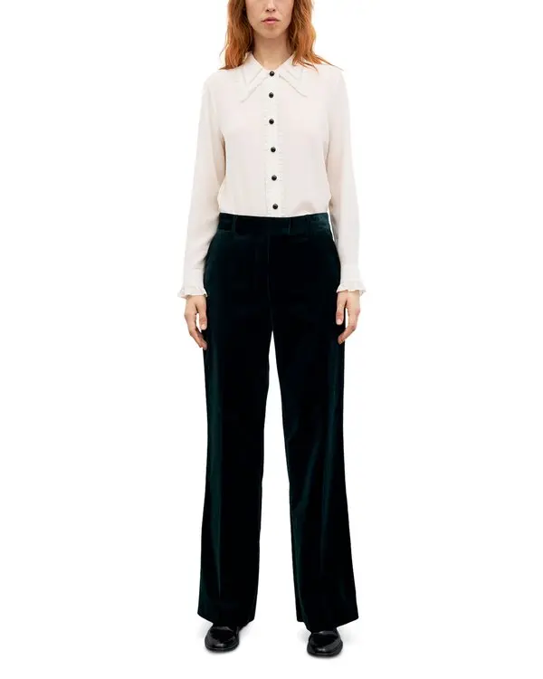 Gerard Darel Mya Velvet Wide Leg Pants