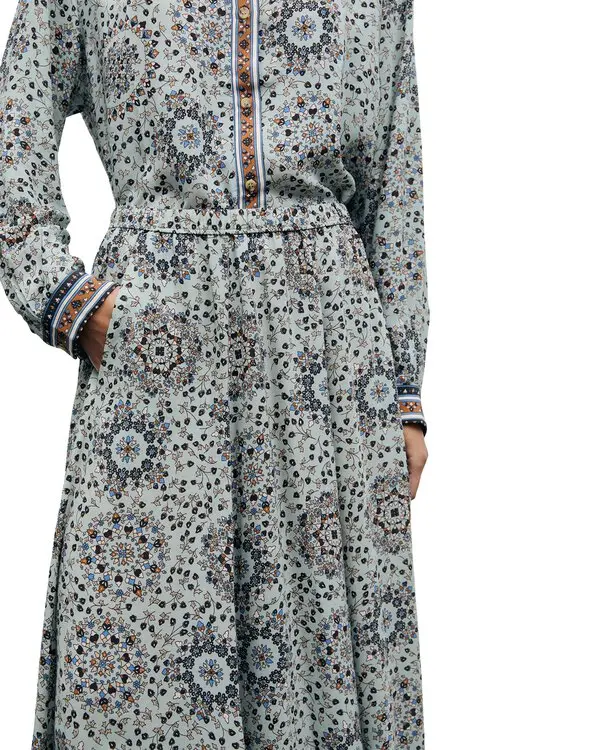 Gerard Darel Printed Maxi Skirt