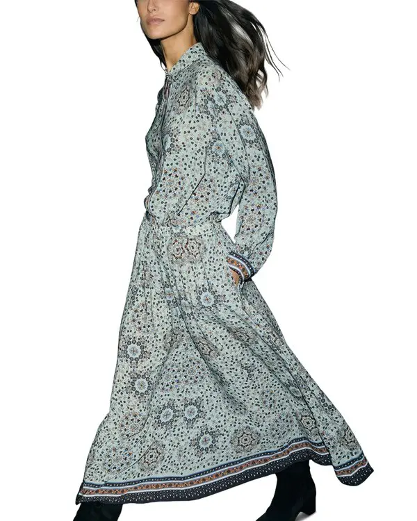 Gerard Darel Printed Maxi Skirt