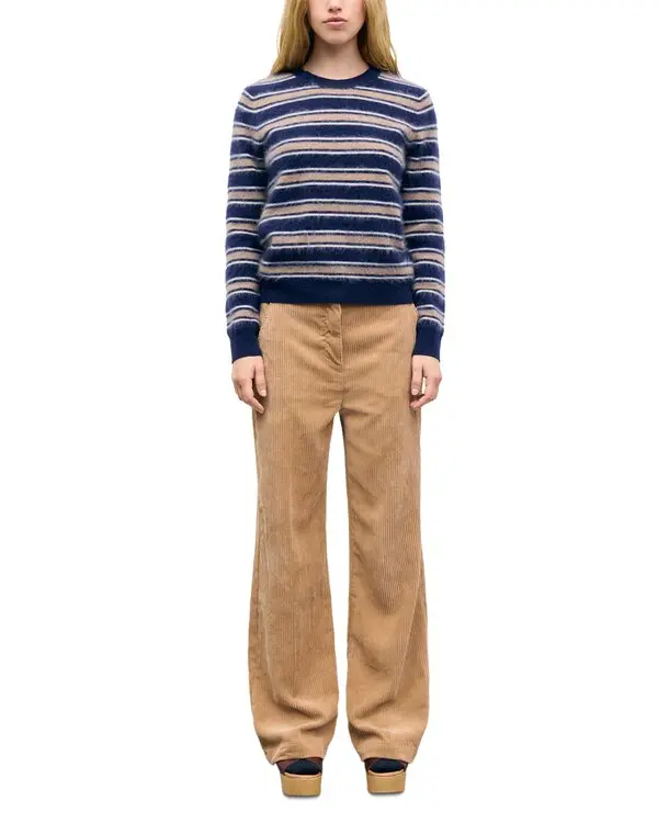 Gerard Darel Rima Brushed Wool Crewneck Sweater