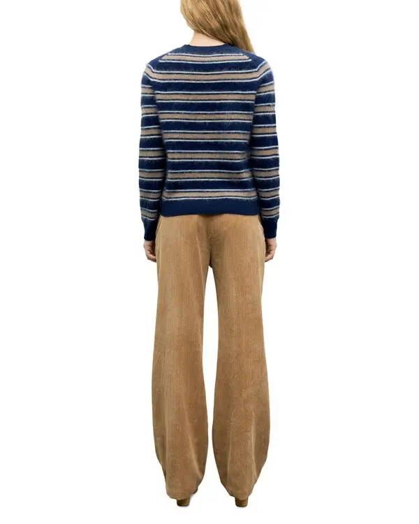 Gerard Darel Rima Brushed Wool Crewneck Sweater