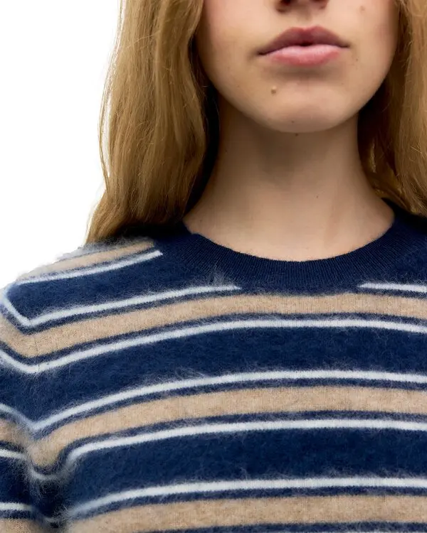 Gerard Darel Rima Brushed Wool Crewneck Sweater