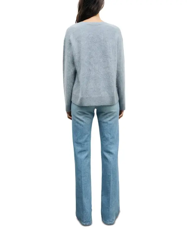 Gerard Darel Rida Brushed Cashmere Crewneck Sweater