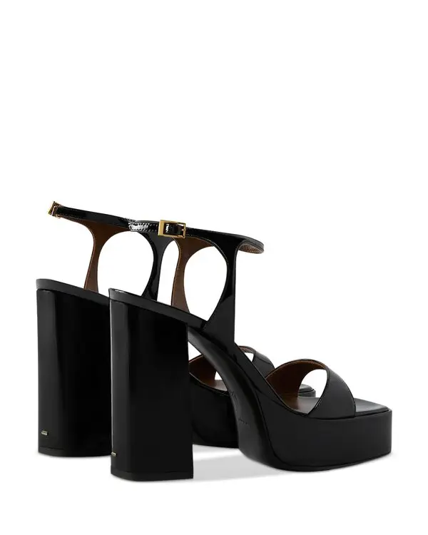 GIUSEPPE ZANOTTI Patent Leather Platform Sandals