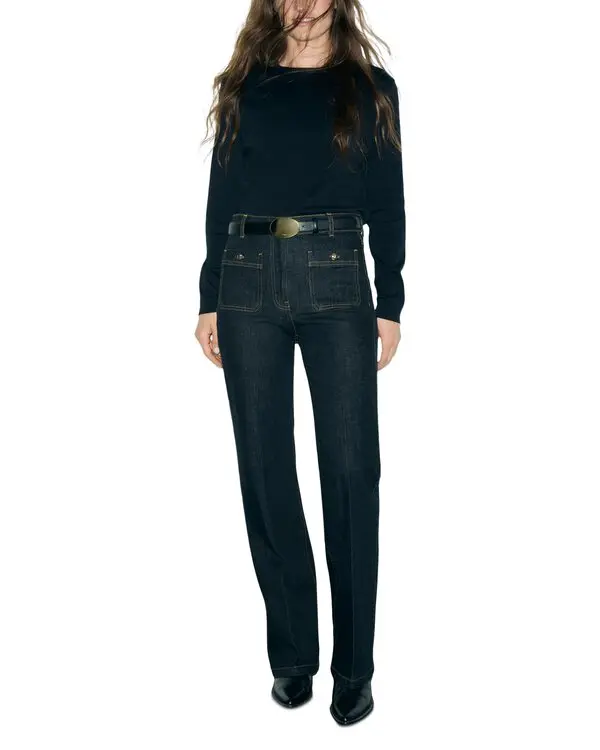 Gerard Darel Ivana High Rise Straight Jeans