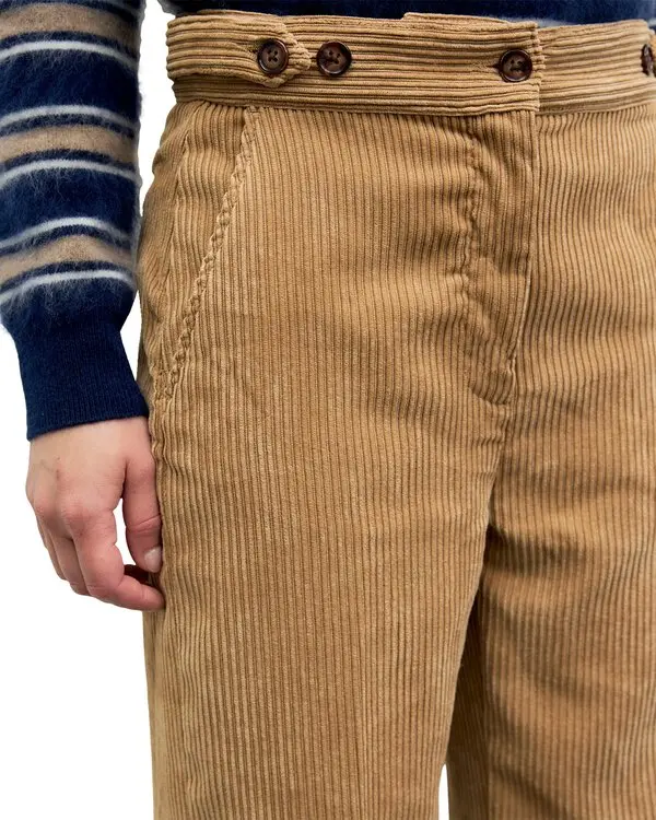 Gerard Darel Maev Corduroy Straight Pants - Sand
