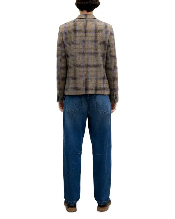 Gerard Darel Juliane Printed Two Button Notch Collar Jacket