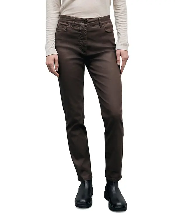 Gerard Darel Ilda High Rise Slim Jeans - Brown