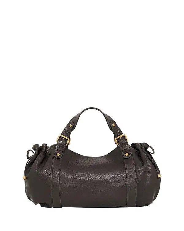 Gerard Darel 24h Large Leather Handbag - Lava