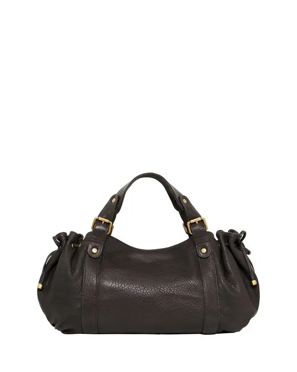Gerard Darel 24h Large Leather Handbag - Lava