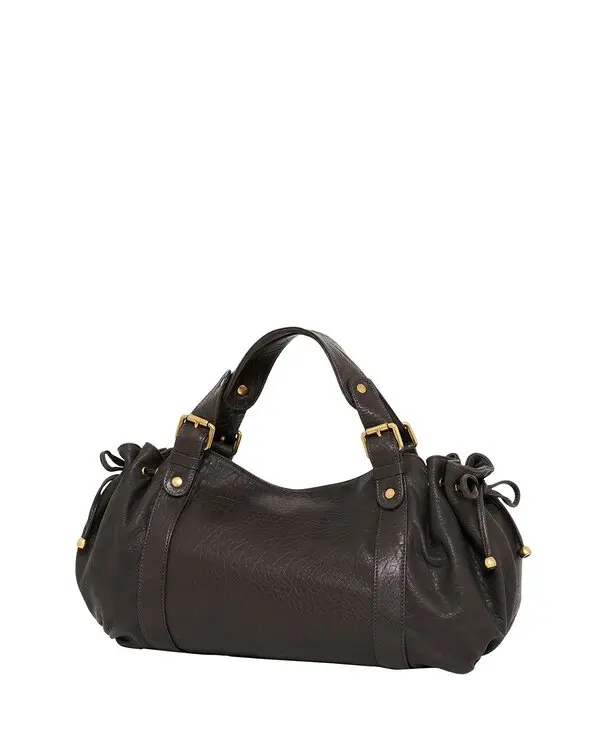 Gerard Darel 24h Large Leather Handbag - Lava