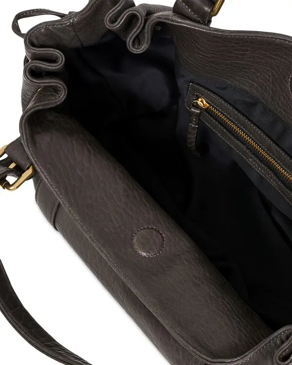 Gerard Darel 24h Large Leather Handbag - Lava