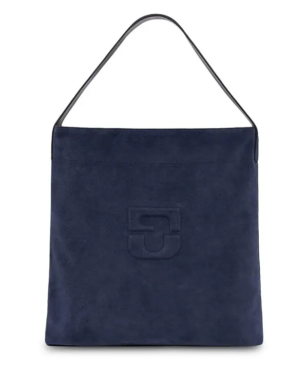 Gerard Darel Lady Gd Suede Leather Tote - Ink