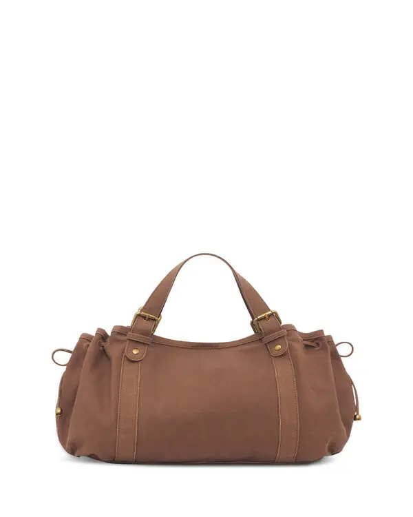 Gerard Darel 24h Large Canvas Handbag - Beige
