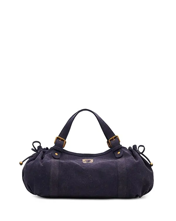 Gerard Darel 24h Large Canvas Handbag - Blackcurrant